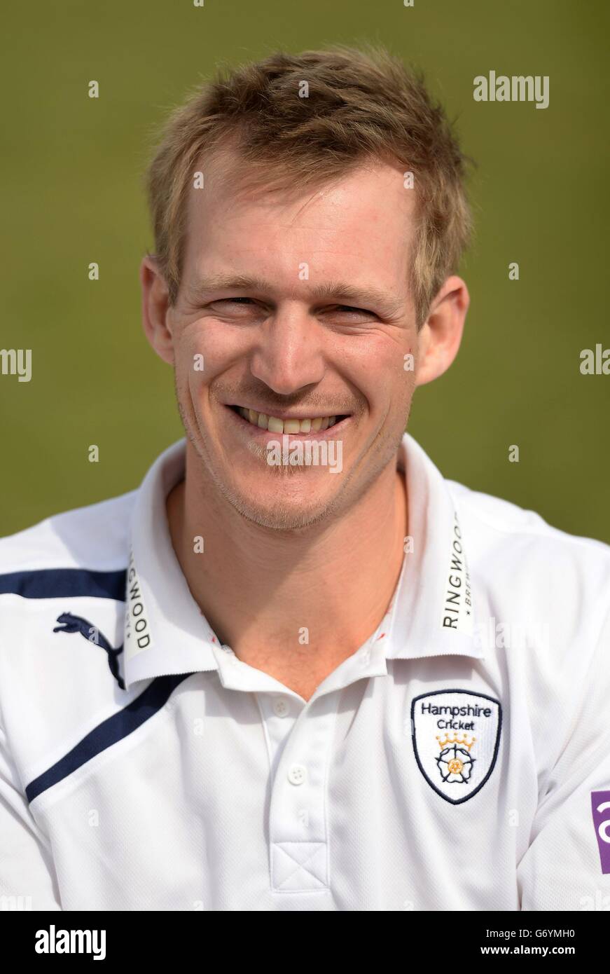 Hampshire captain James Adams (right) during the media day at the AGEAS ...