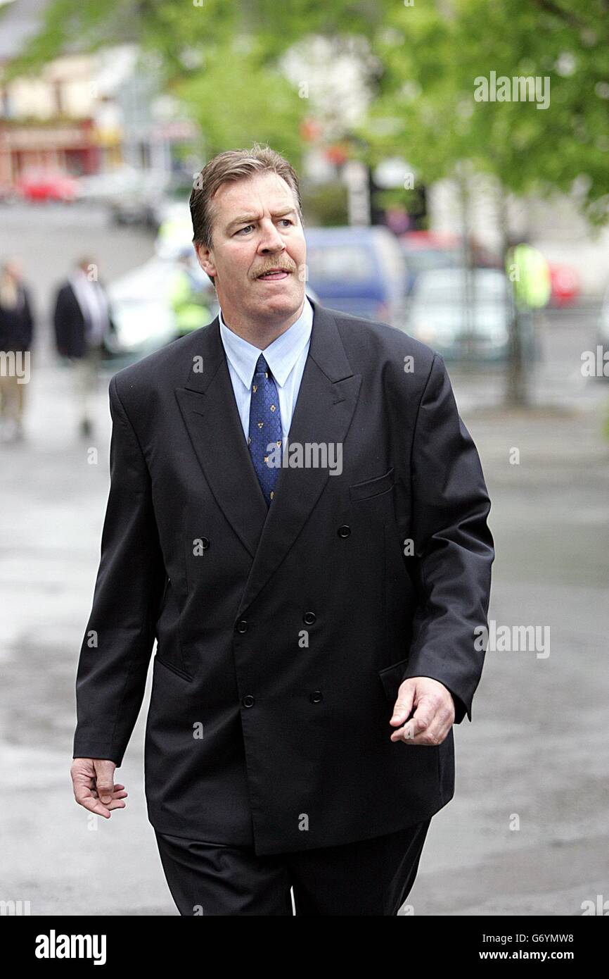 Former ireland rugby captain donal lenihan arrives st brigids cathedral ...