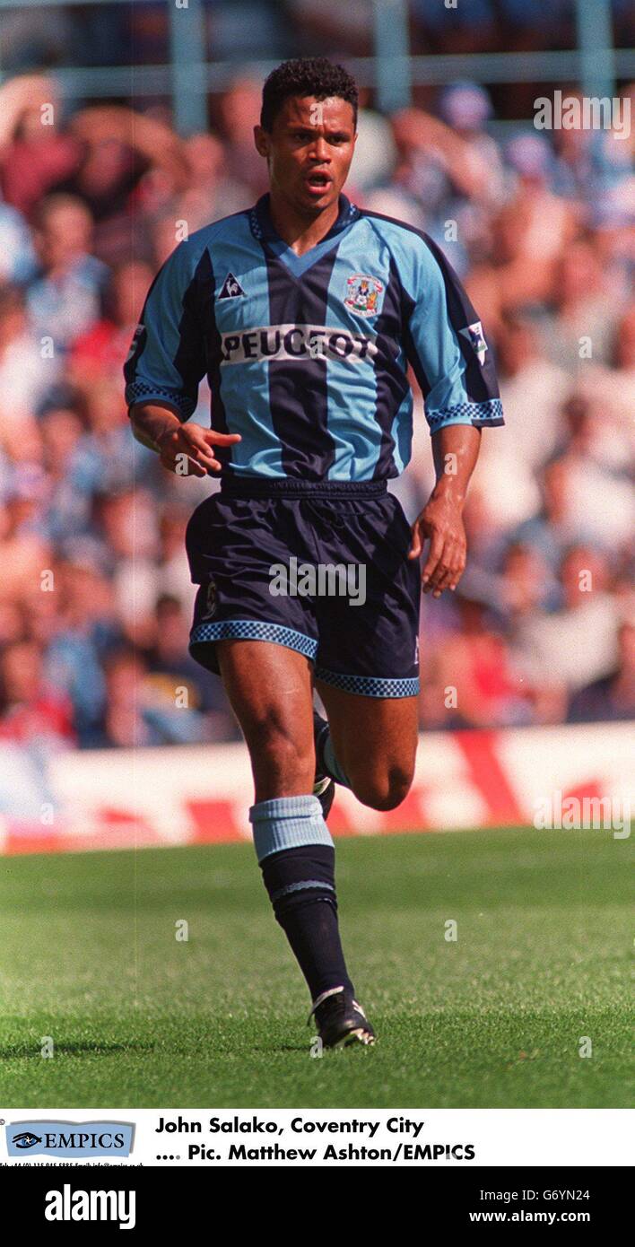 Soccer - Coventry City v Nottingham Forest. John Salako, Coventry City ...