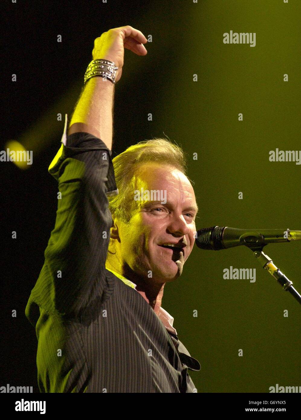 Sting performs live in concert at the Royal Albert Hall in central ...