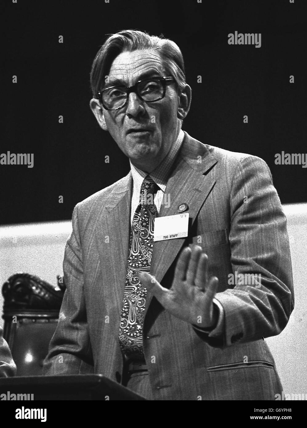 TUC general secretary Mr Len Murray Stock Photo - Alamy