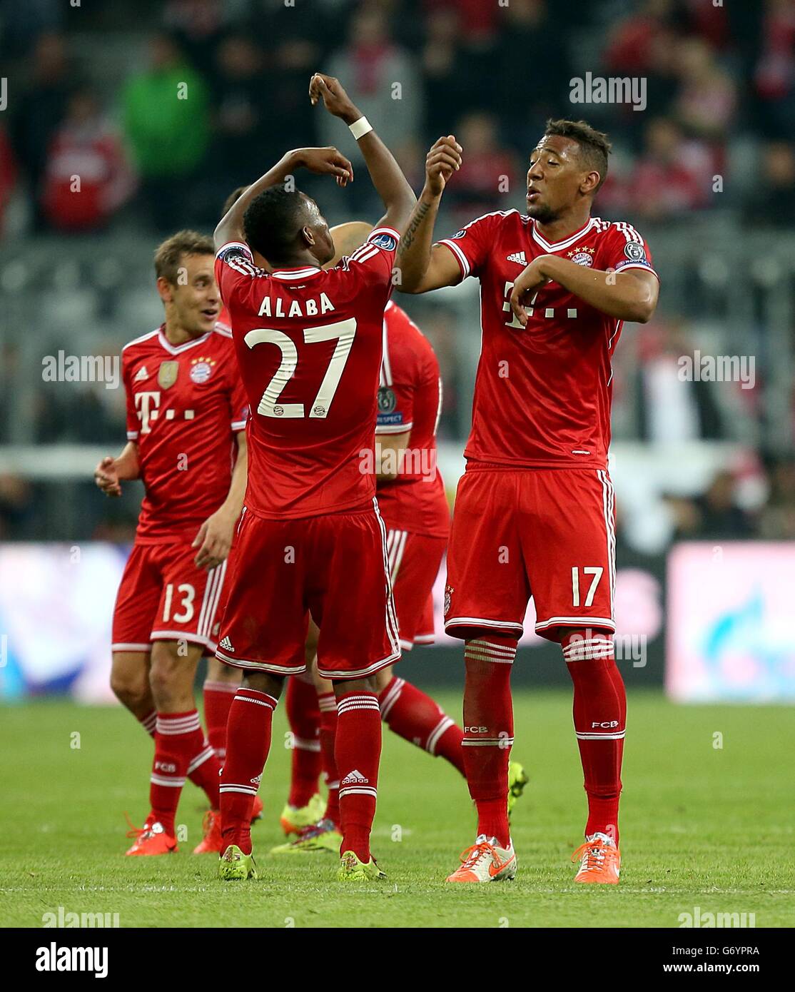 Allianz arena bayern munichs david alaba hi-res stock photography and ...