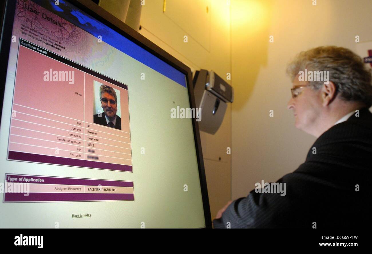 Biometric id card hi-res stock photography and images - Alamy