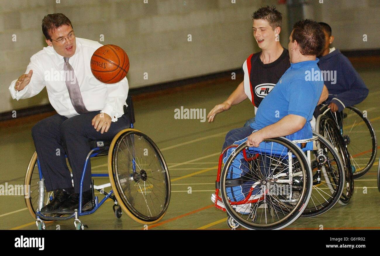 Tony McNulty - Wheelchair Basketball Stock Photo - Alamy