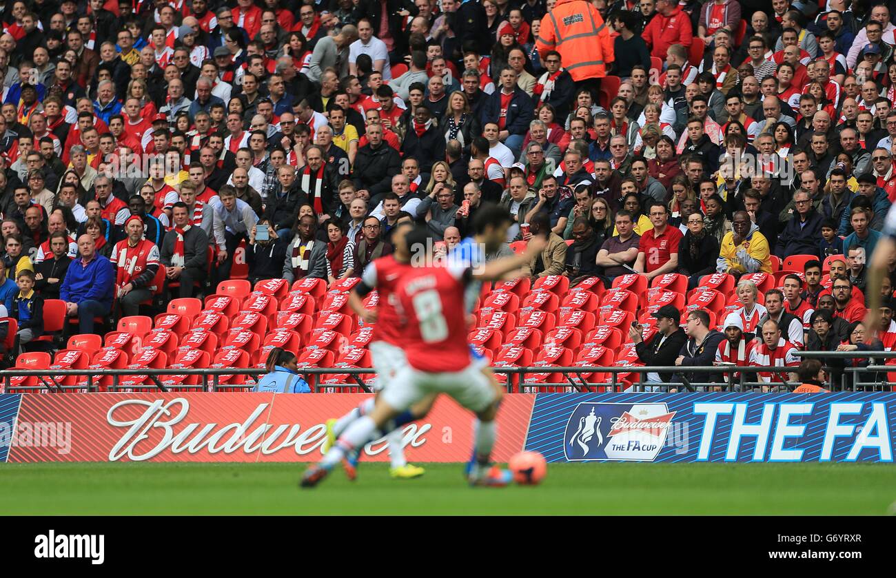 Empty seats on view at wembley stadium hi-res stock photography and ...