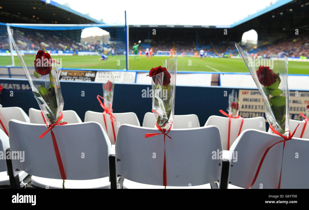 96 blue seats at the Leppings Lane end of Hillsborough are replaced by ...