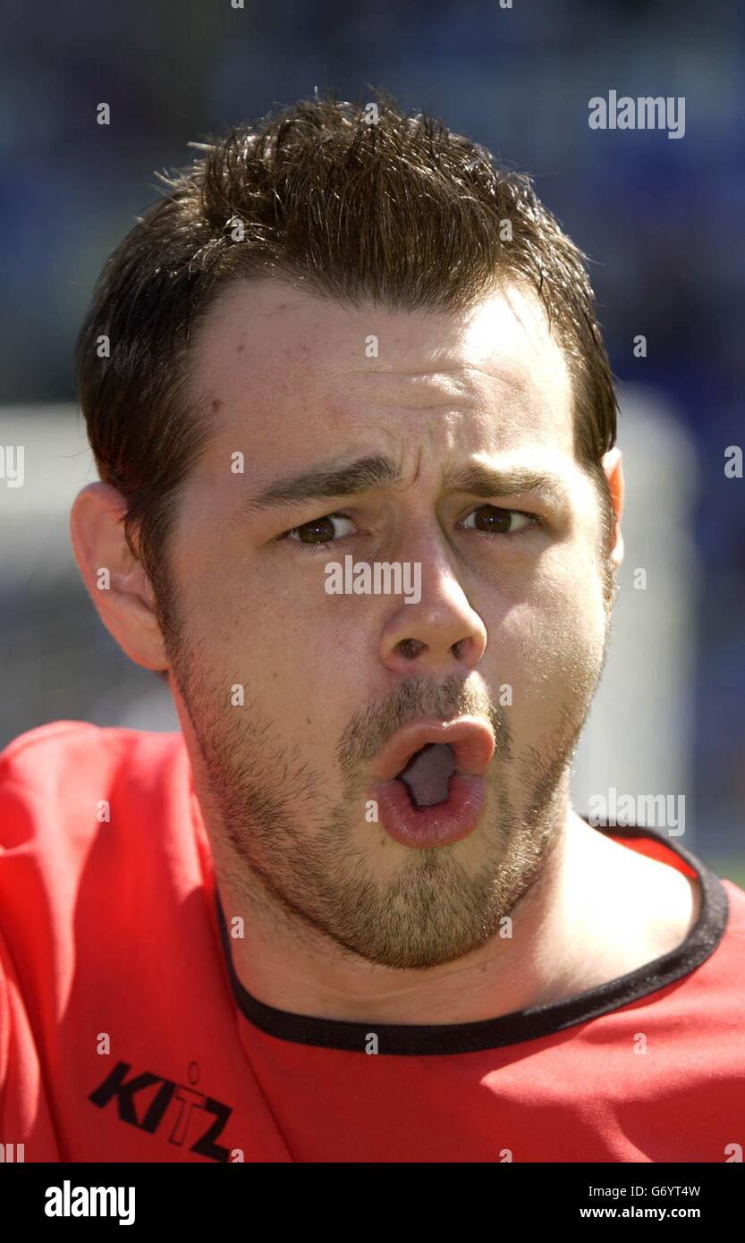 Actor Danny Dyer during the Soccer Six charity football tournament in ...