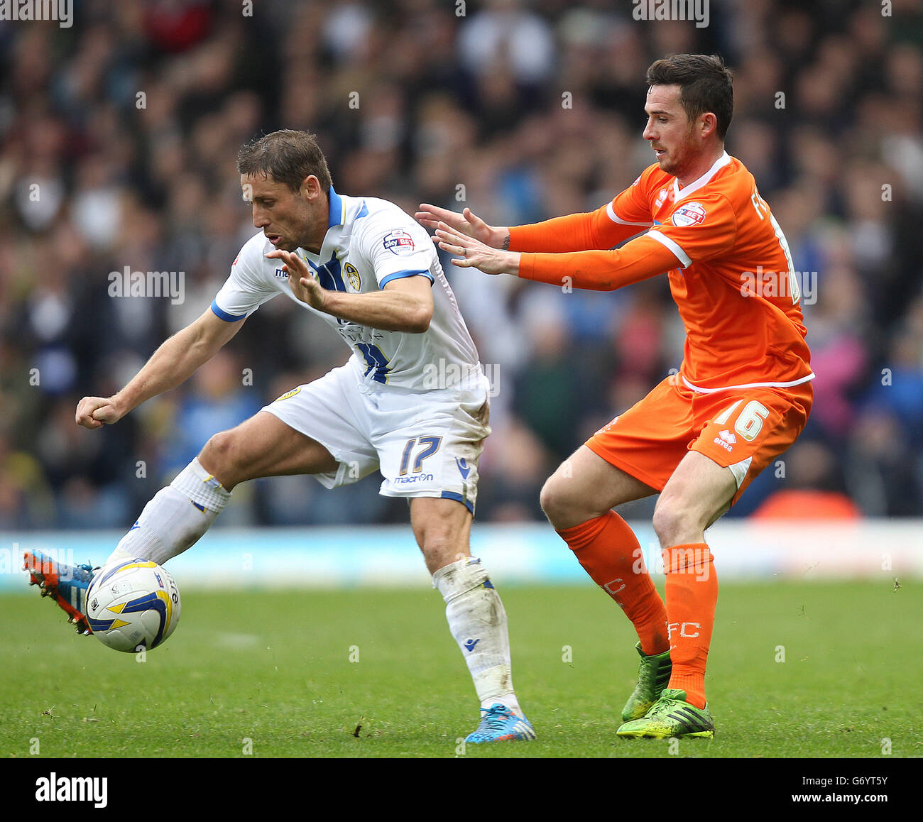 Soccer football league championship leeds united blackpool elland road ...