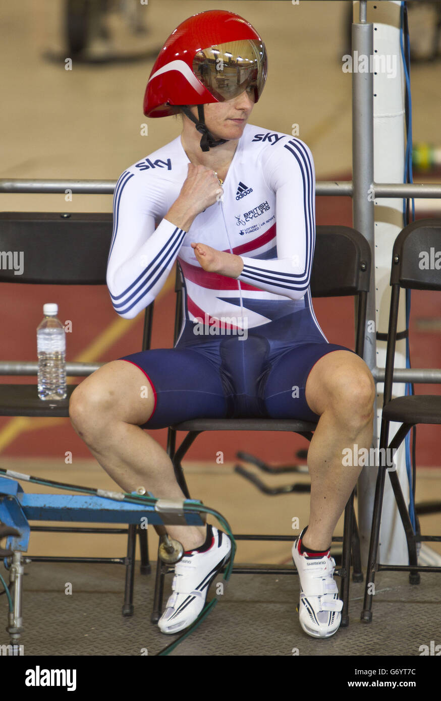 Great Britain's Jennifer Schuble prepares to compete during day three ...