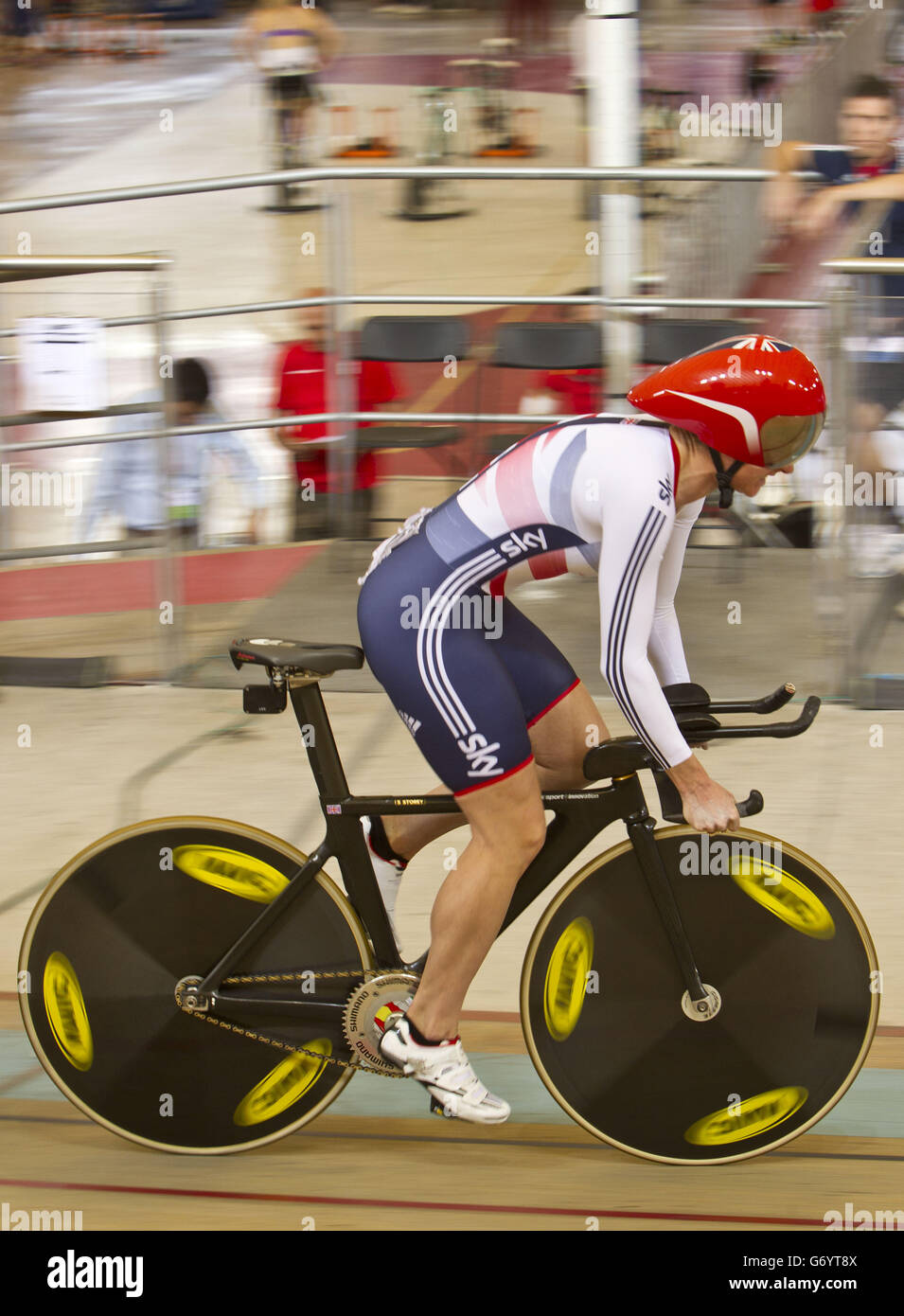 Great Britain's Jennifer Schuble competes during day three of the UCI ...