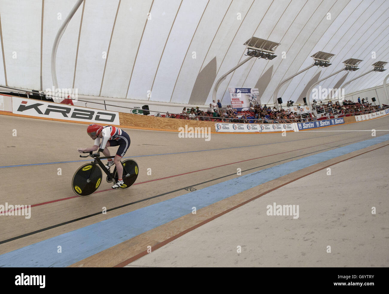 Great Britain's Jon-Allan Butterworth competes during day three of the ...