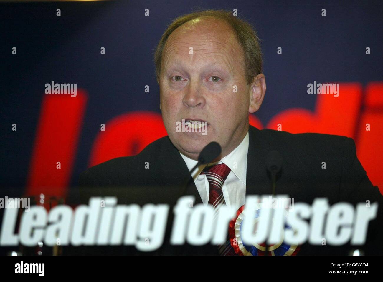 Jim Allister manifesto launch Stock Photo - Alamy