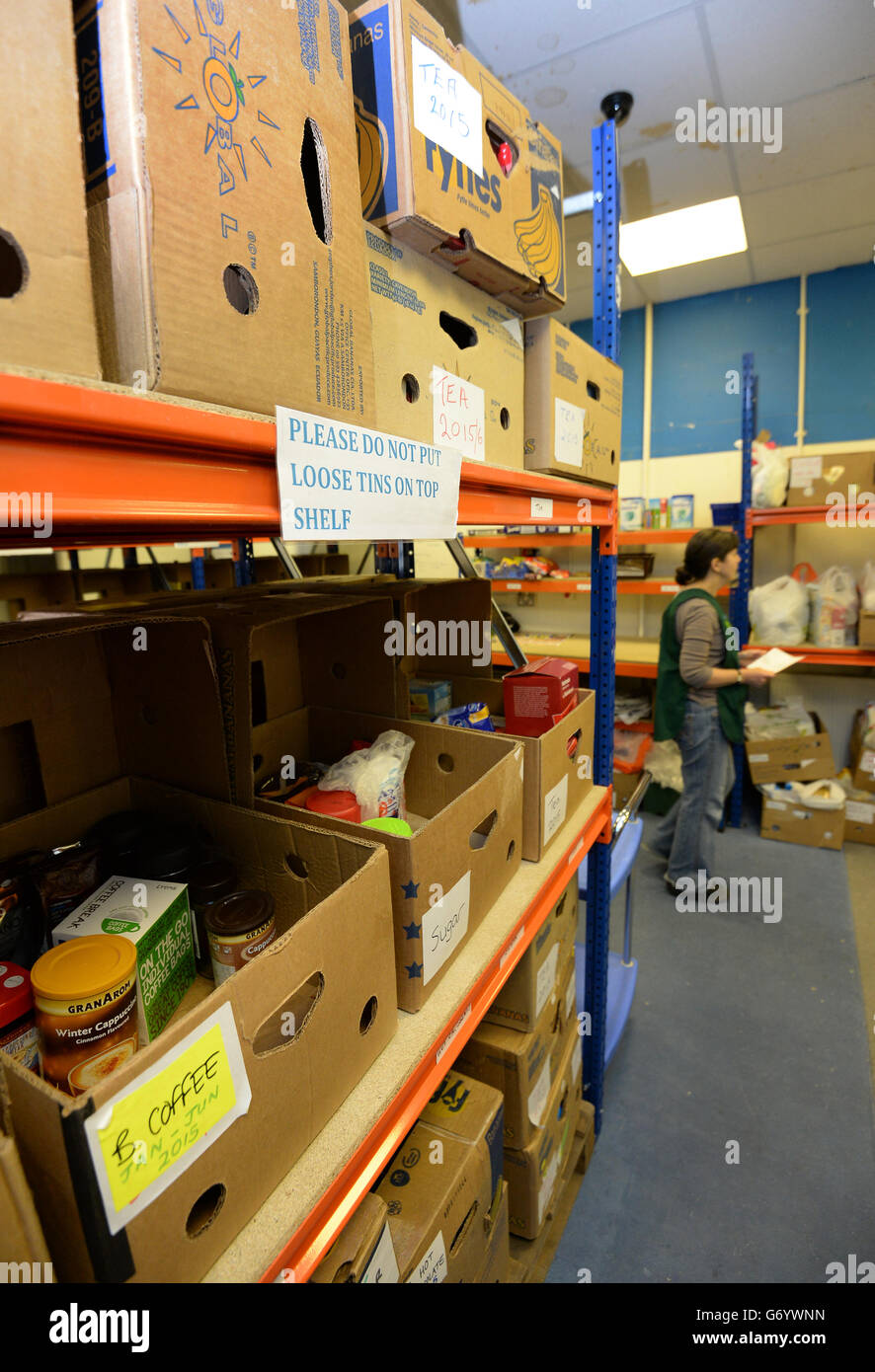 Food bank report Stock Photo - Alamy