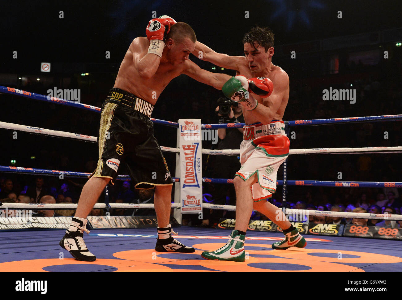 Boxing - Phones 4U Arena. Anthony Crolla (right) and John Murray during ...