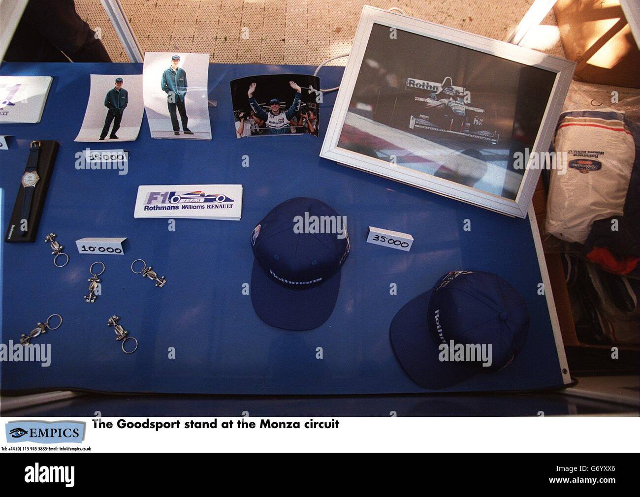 Motor Racing ... Italian Grand Prix. The Goodsports stand at the Monza ...