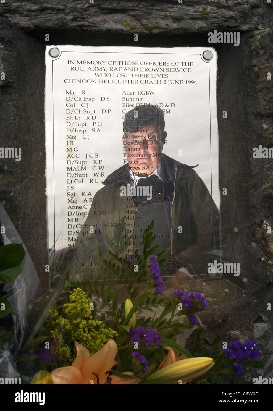 Mike Tapper, whose son FLT Lt Jonathan Tapper was one of the 29 people ...