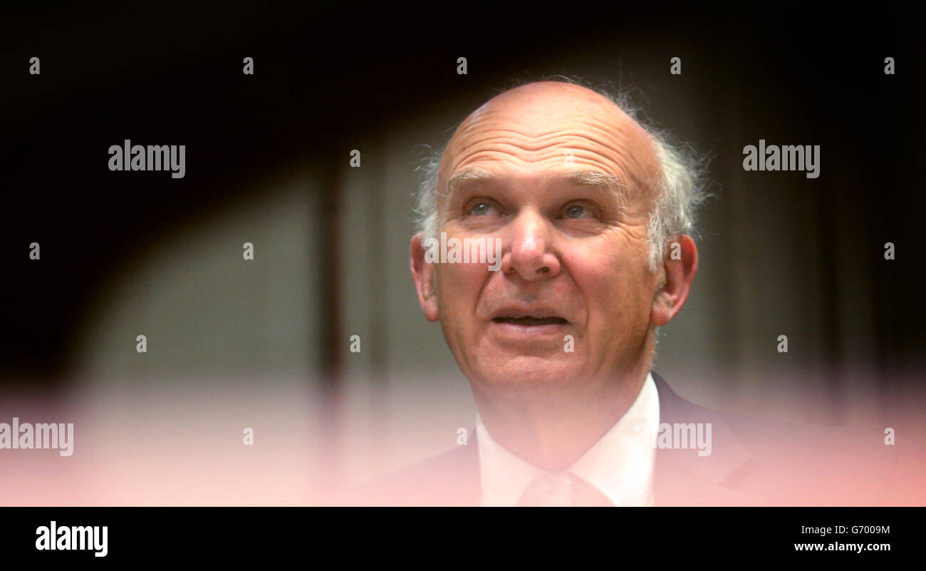 Vince Cable visits Essex Stock Photo - Alamy