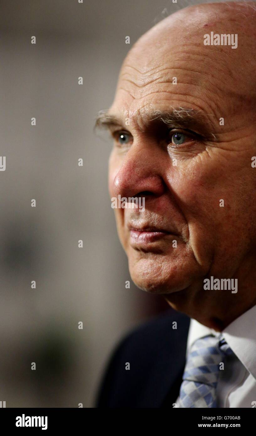 Vince Cable visits Essex Stock Photo - Alamy