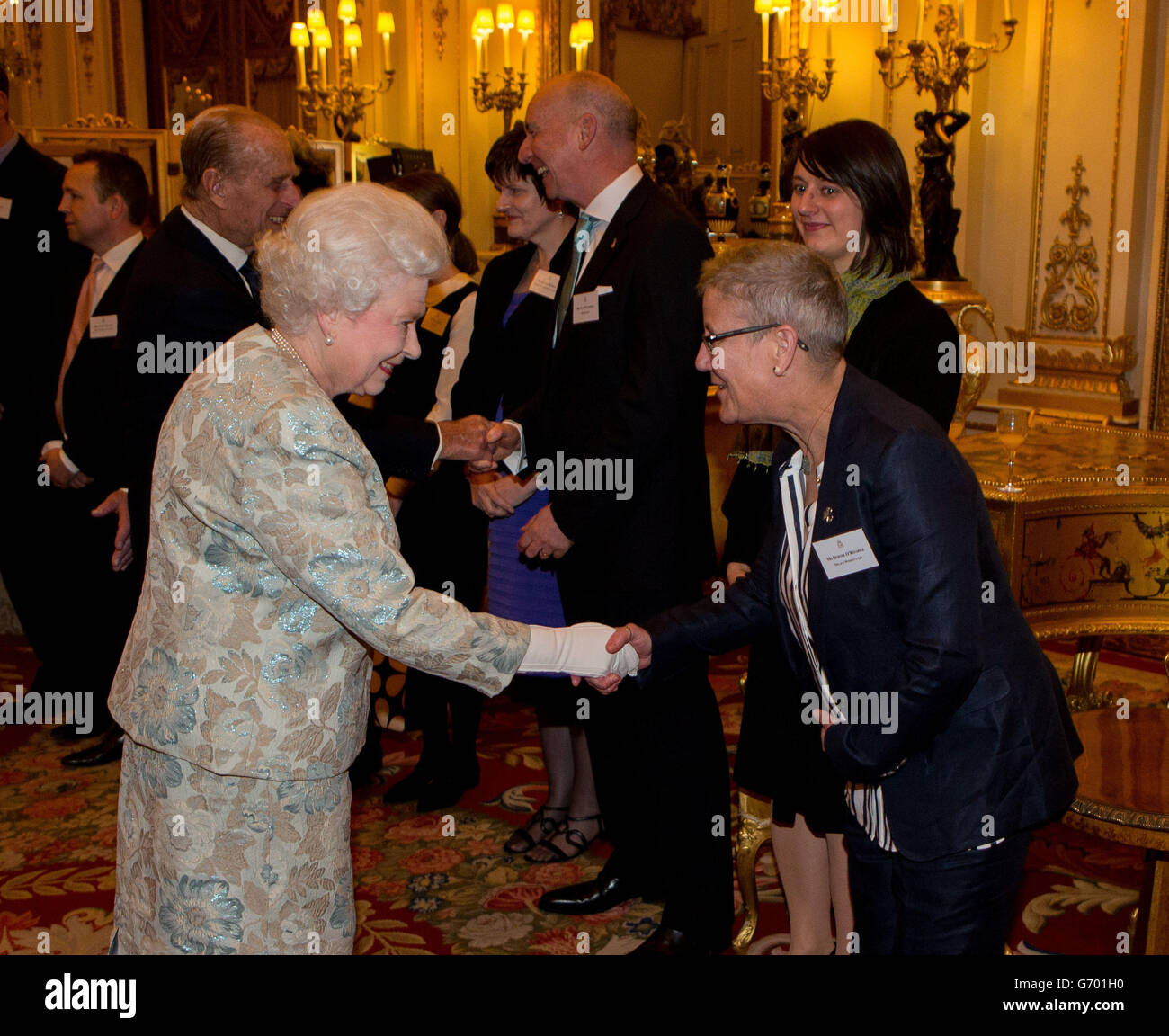Reception for the Irish community at Buckingham Palace Stock Photo - Alamy
