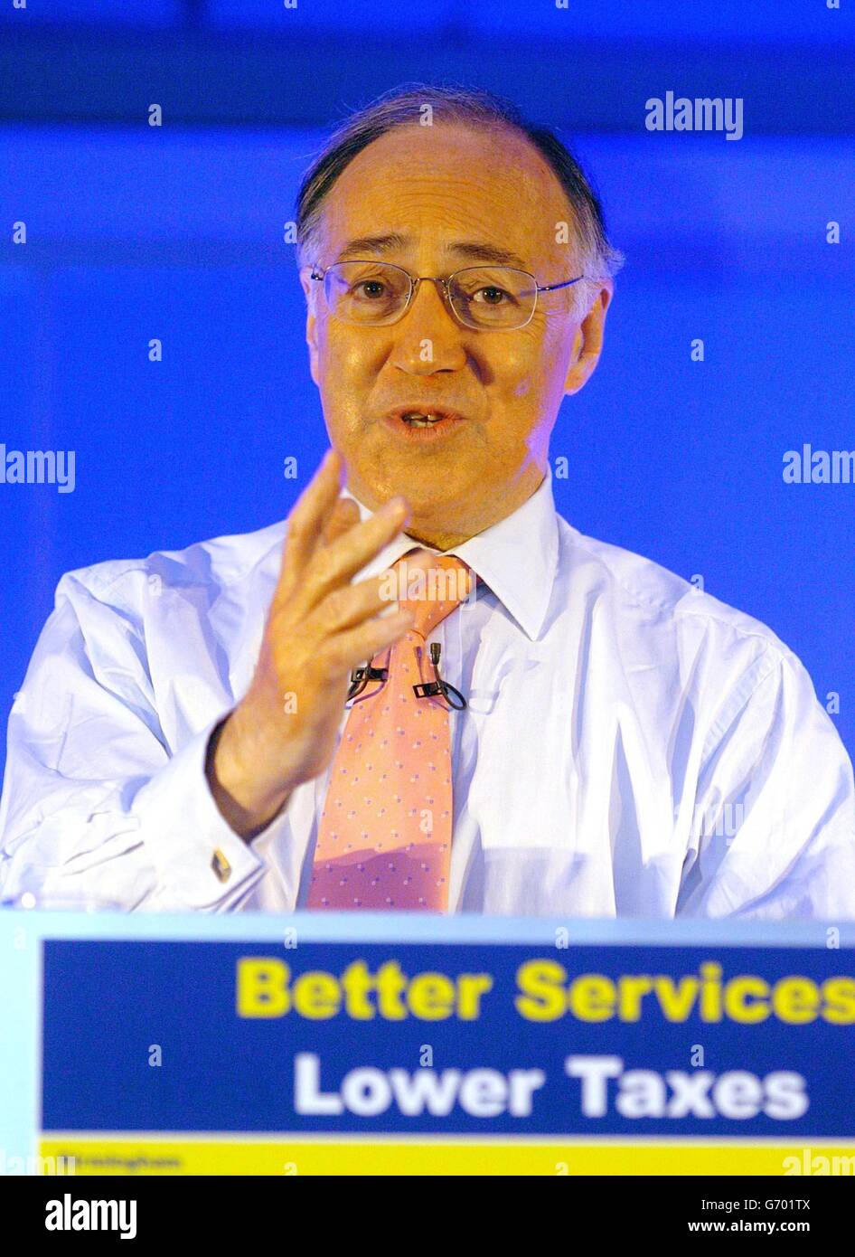Michael Howard launches campaign Stock Photo - Alamy