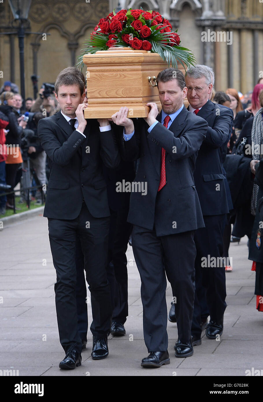 Tony Benn funeral Stock Photo - Alamy