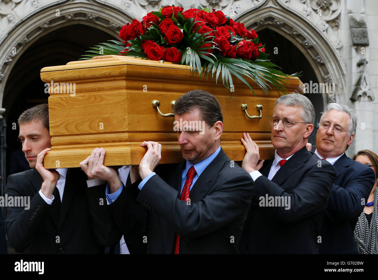 Tony Benn funeral Stock Photo - Alamy