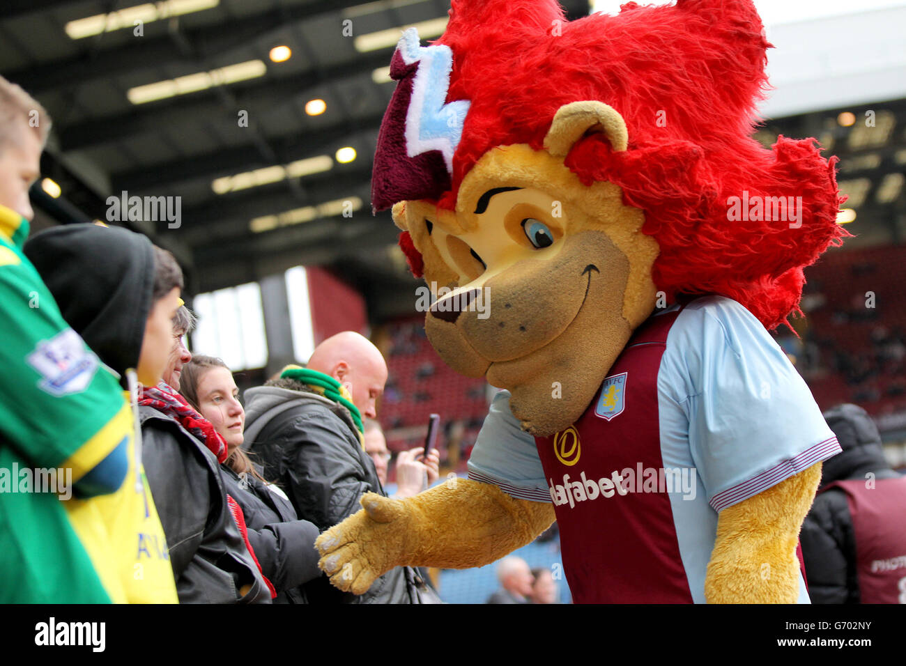 Aston villa mascot hi-res stock photography and images - Alamy