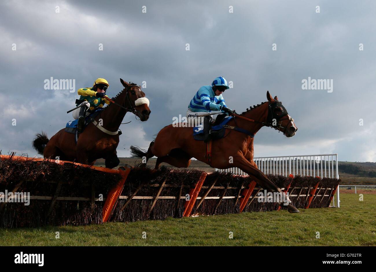 Horse Racing - Ffos Las Racecourse Stock Photo - Alamy