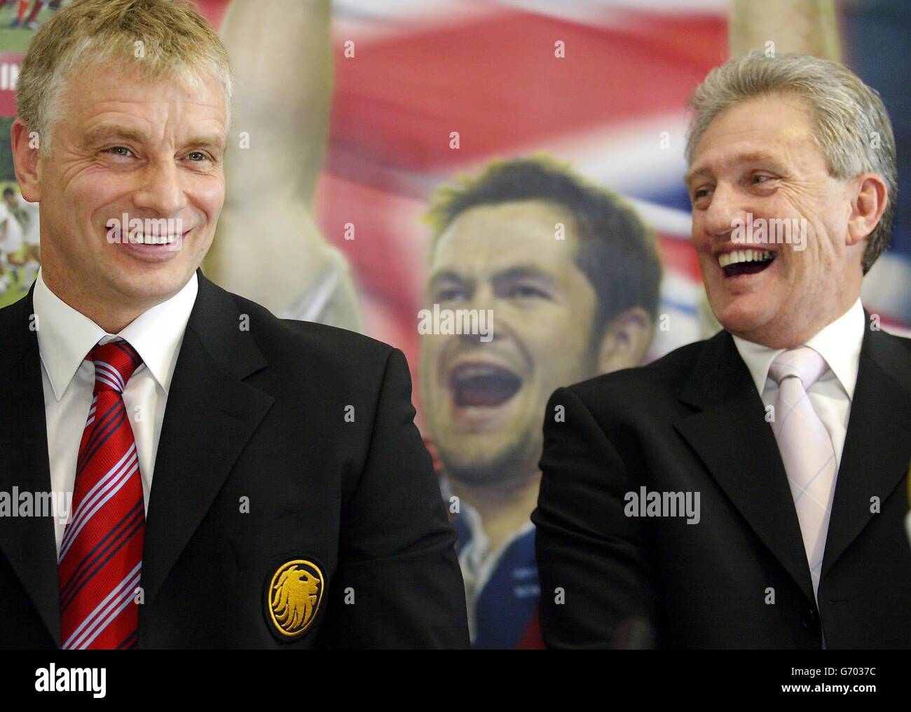The New Great Britain Rugby League Head Coach Brian Noble (right) with ...