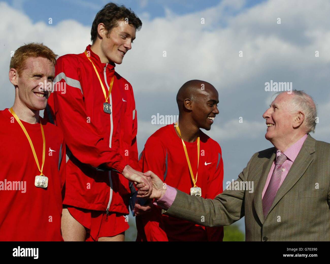 Sir Roger Bannister 50th Anniversary Stock Photo - Alamy