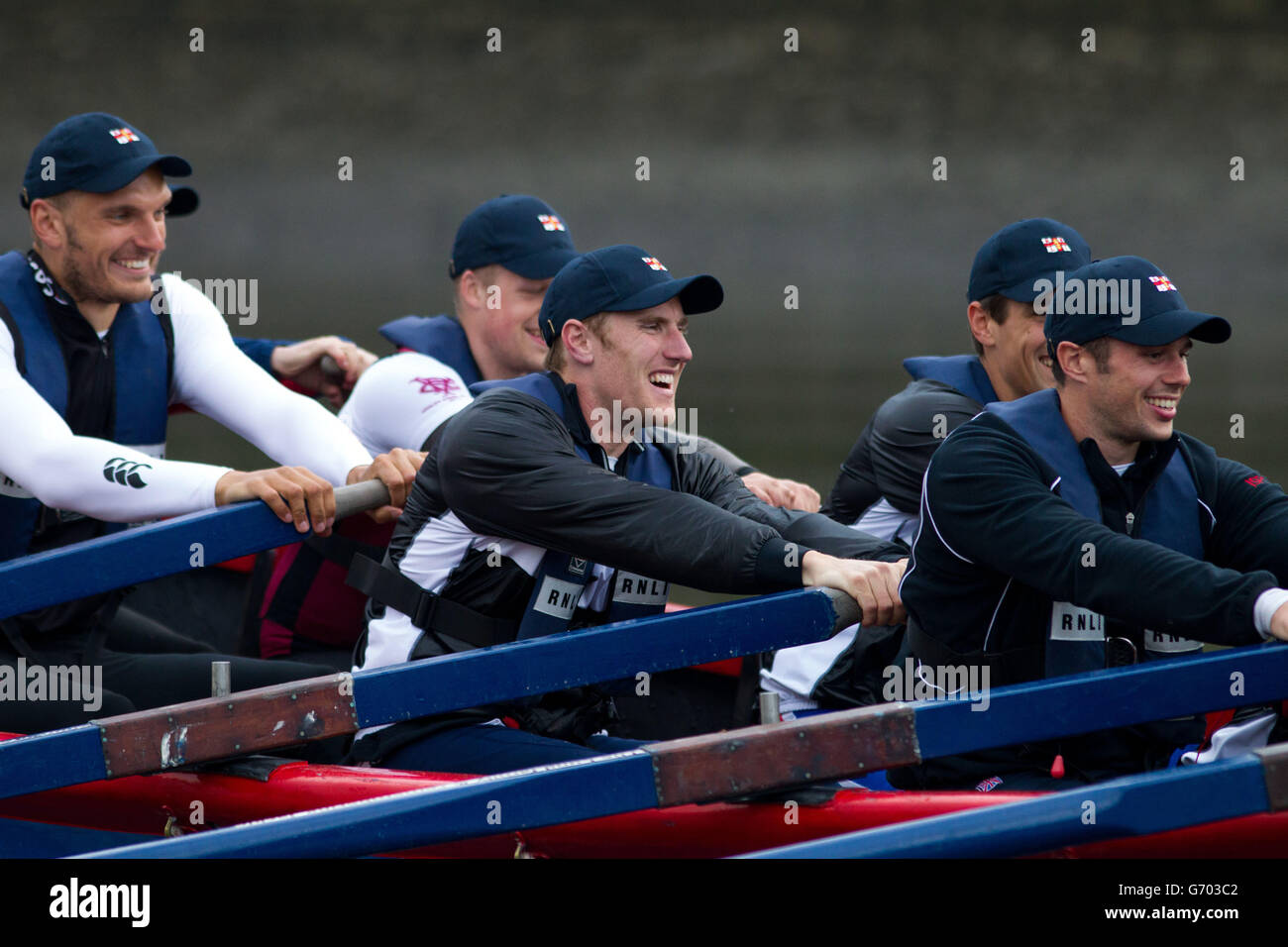 Rowing - Great Britain Rowing and RNLI Photocall - River Thames Stock ...