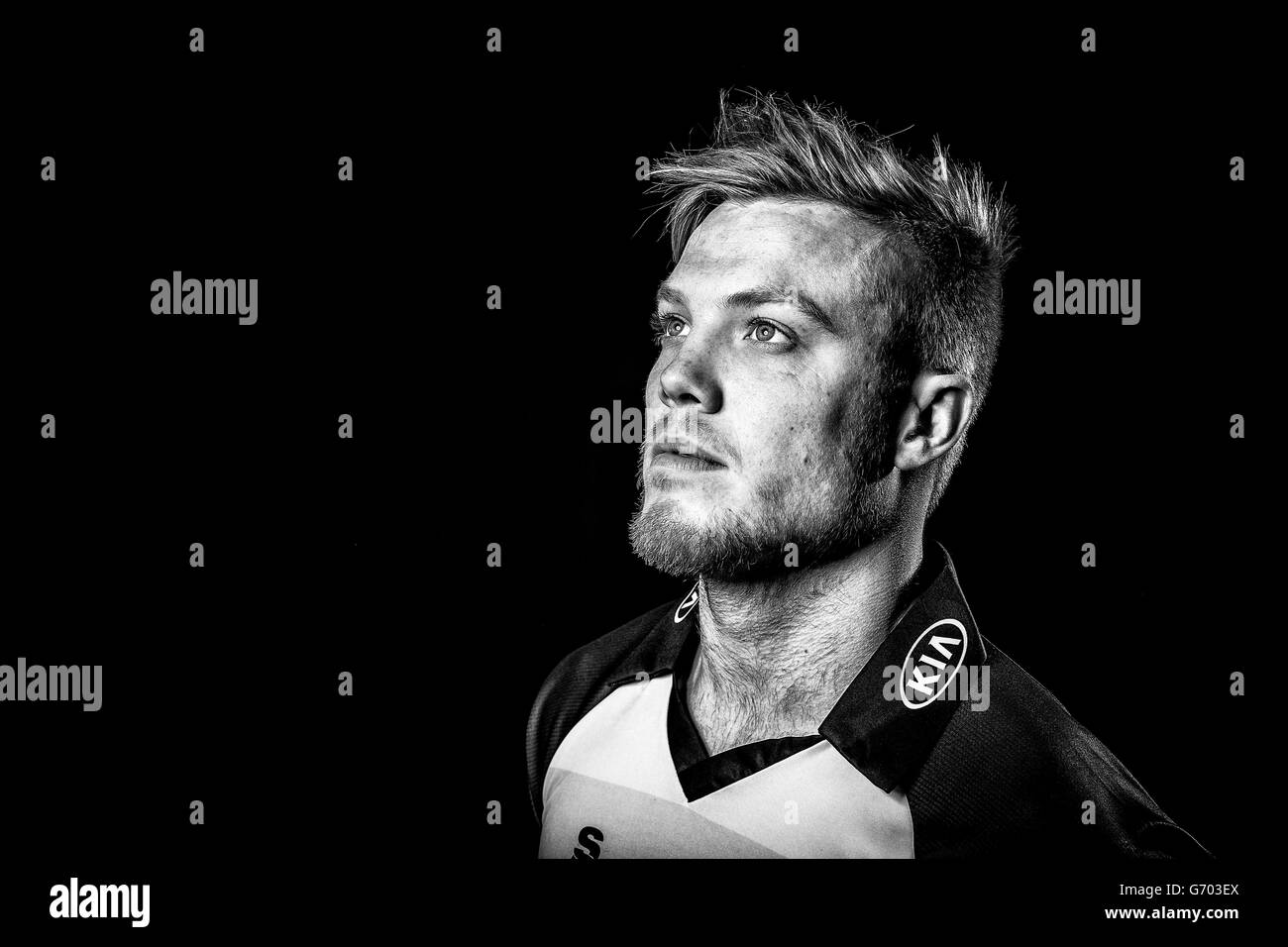 Cricket headshot head shot portrait ccc county cricket club Black and ...
