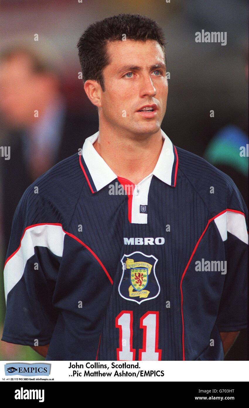 International Soccer. Austria v Scotland. John Collins, Scotland Stock ...