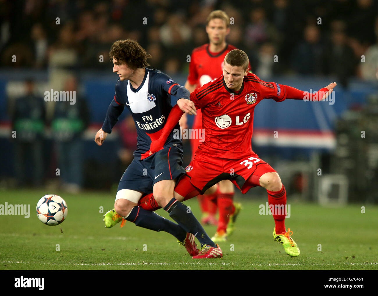 Paris saint germains adrien rabiot with the ball hi-res stock ...