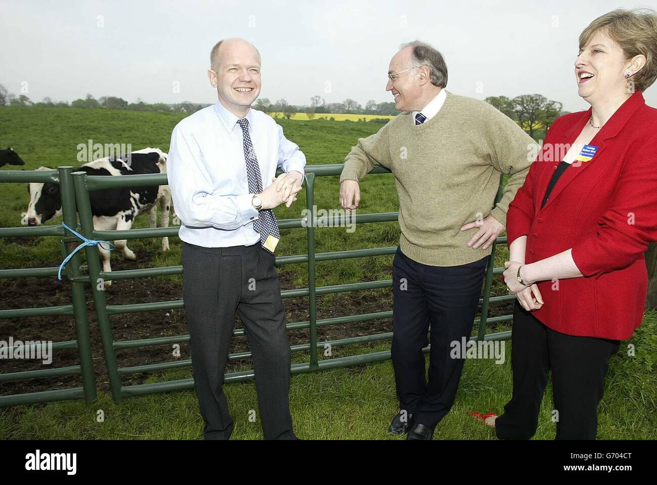 Conservative leader michael meets leader william hague at lazenby hall ...