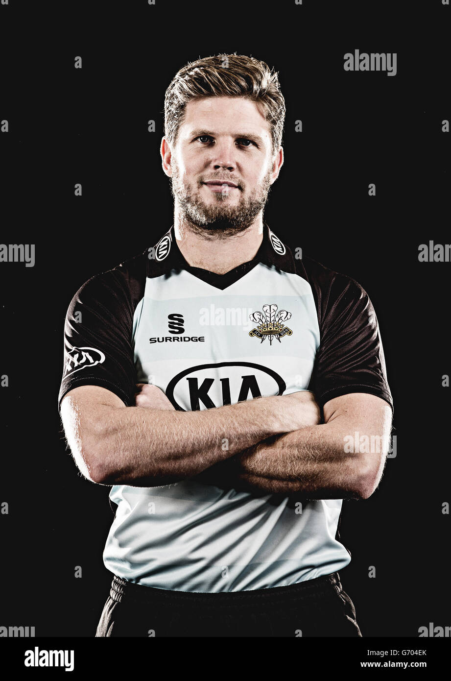 Cricket surrey county cricket club photocall kia oval hi-res stock ...