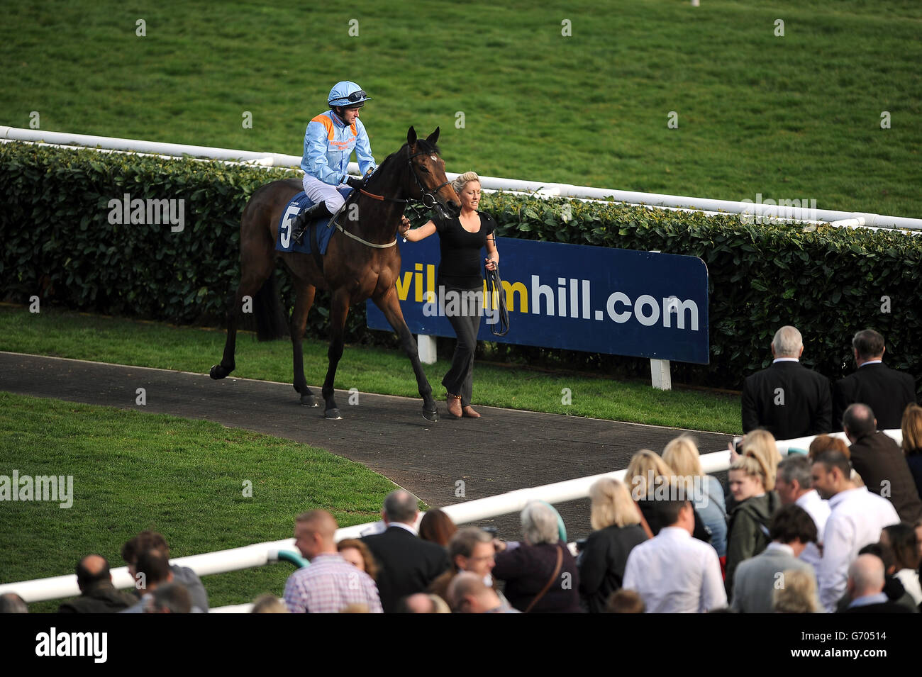 Jockey Tony Hamilton on Latenightrequest prior to the WearAHatDay ...