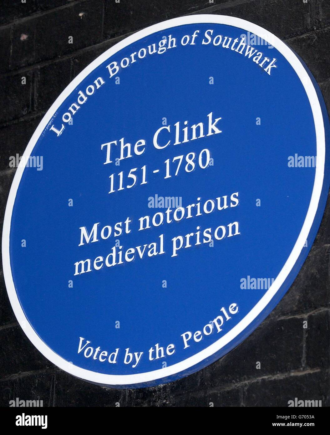 Exterior prison crime sign stock history historical hi-res stock ...