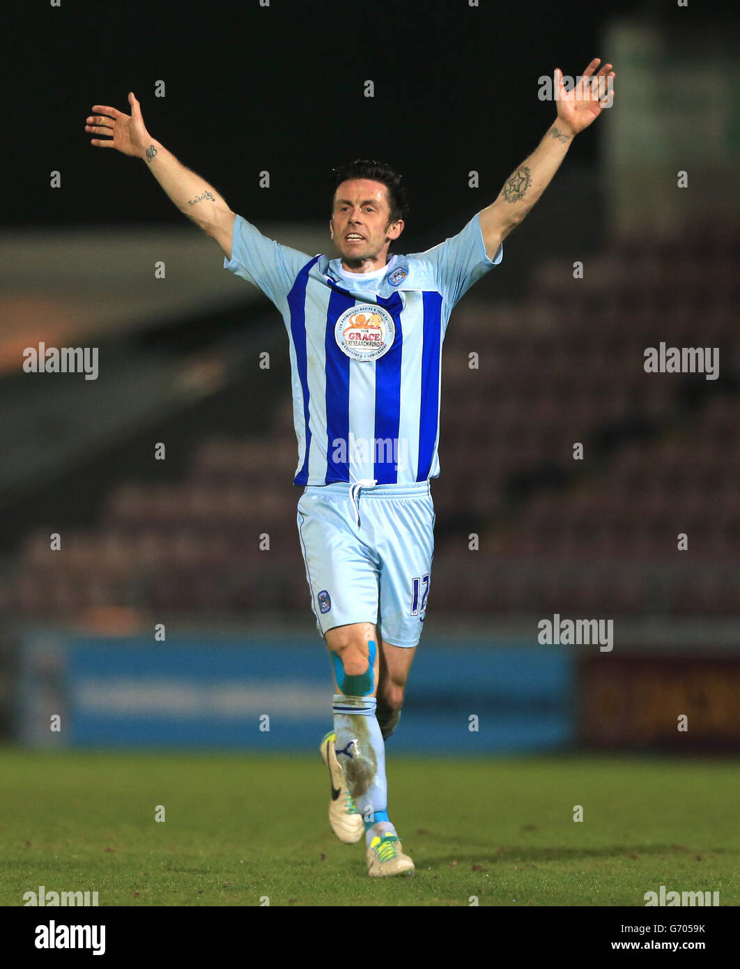 Coventry citys david prutton on his debut against bradford city hi-res ...