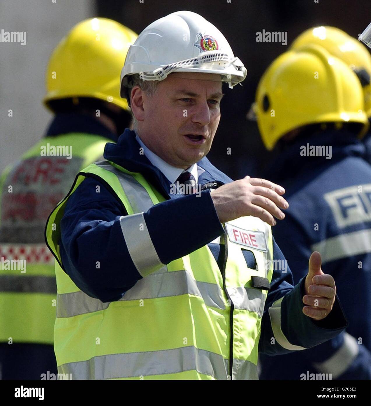 Glasgow factory explosion Stock Photo - Alamy