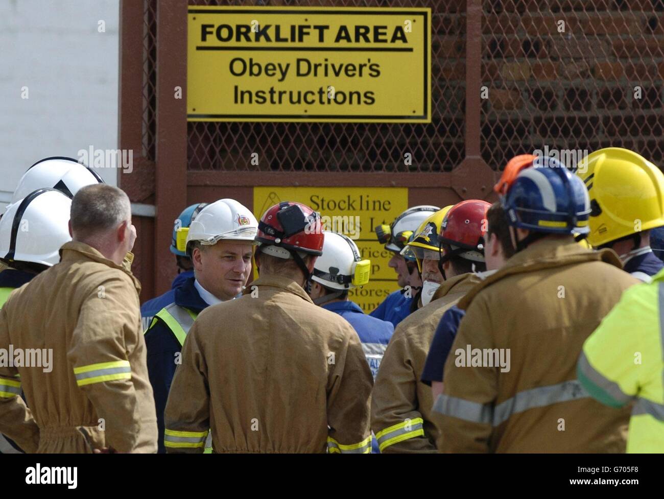 Glasgow factory explosion Stock Photo - Alamy