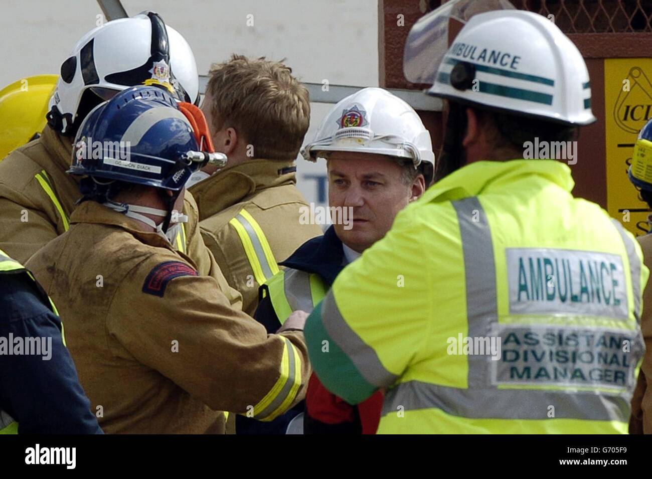 Glasgow factory explosion Stock Photo - Alamy