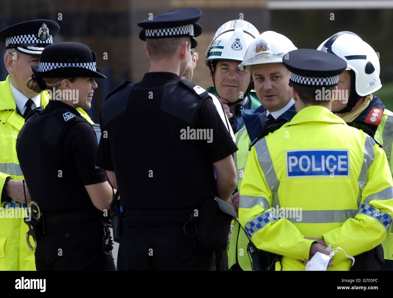 Glasgow factory explosion Stock Photo - Alamy