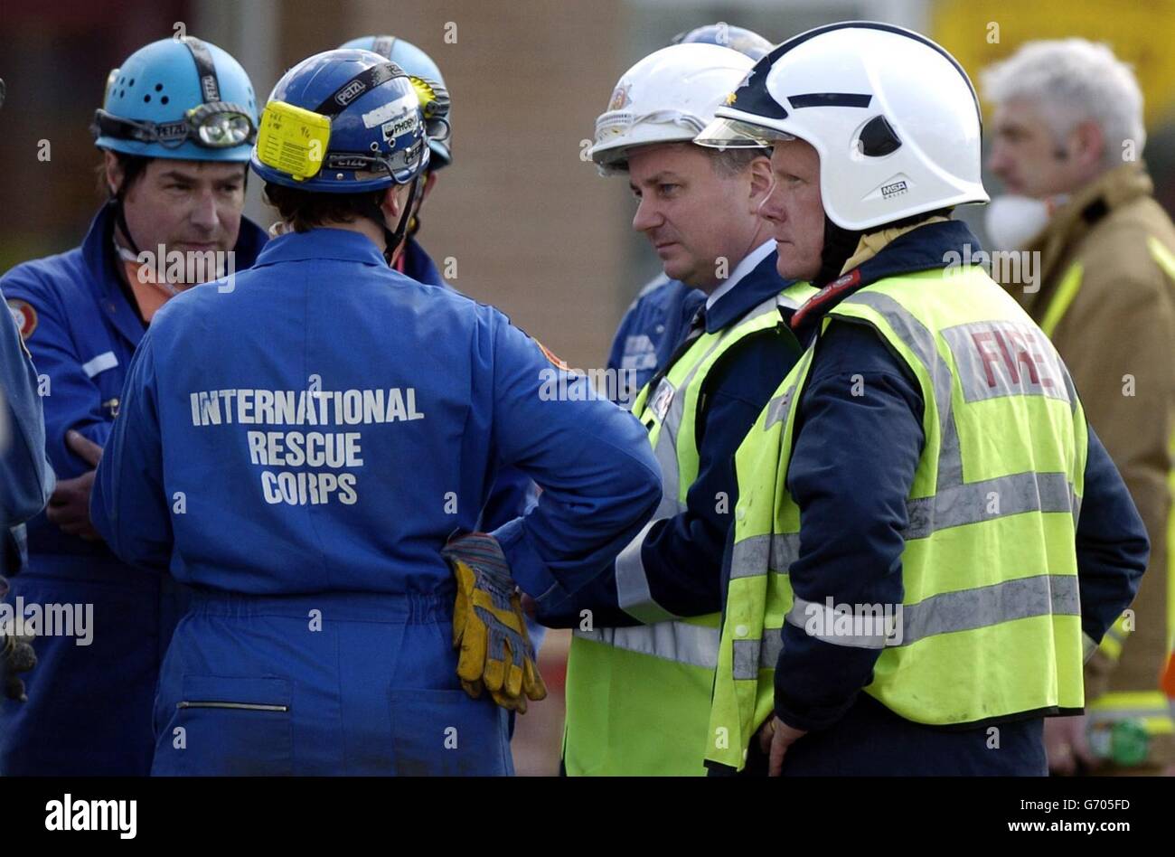 Glasgow factory explosion Stock Photo - Alamy