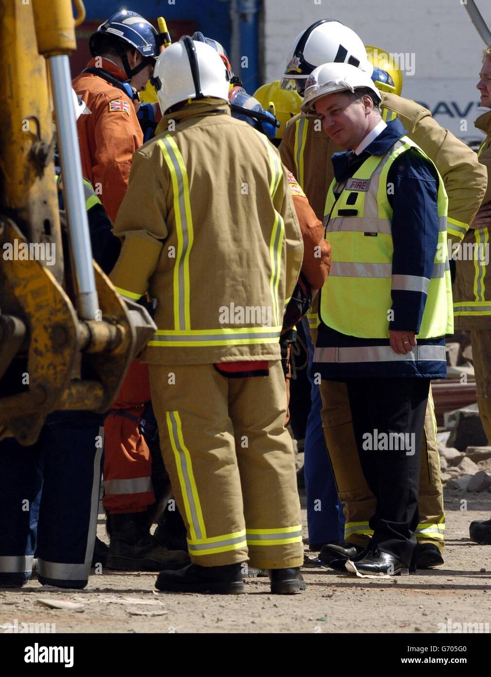 Glasgow factory explosion Stock Photo - Alamy