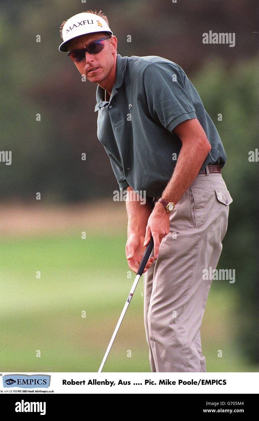 Golf - British Masters. Robert Allenby, Aus Stock Photo - Alamy