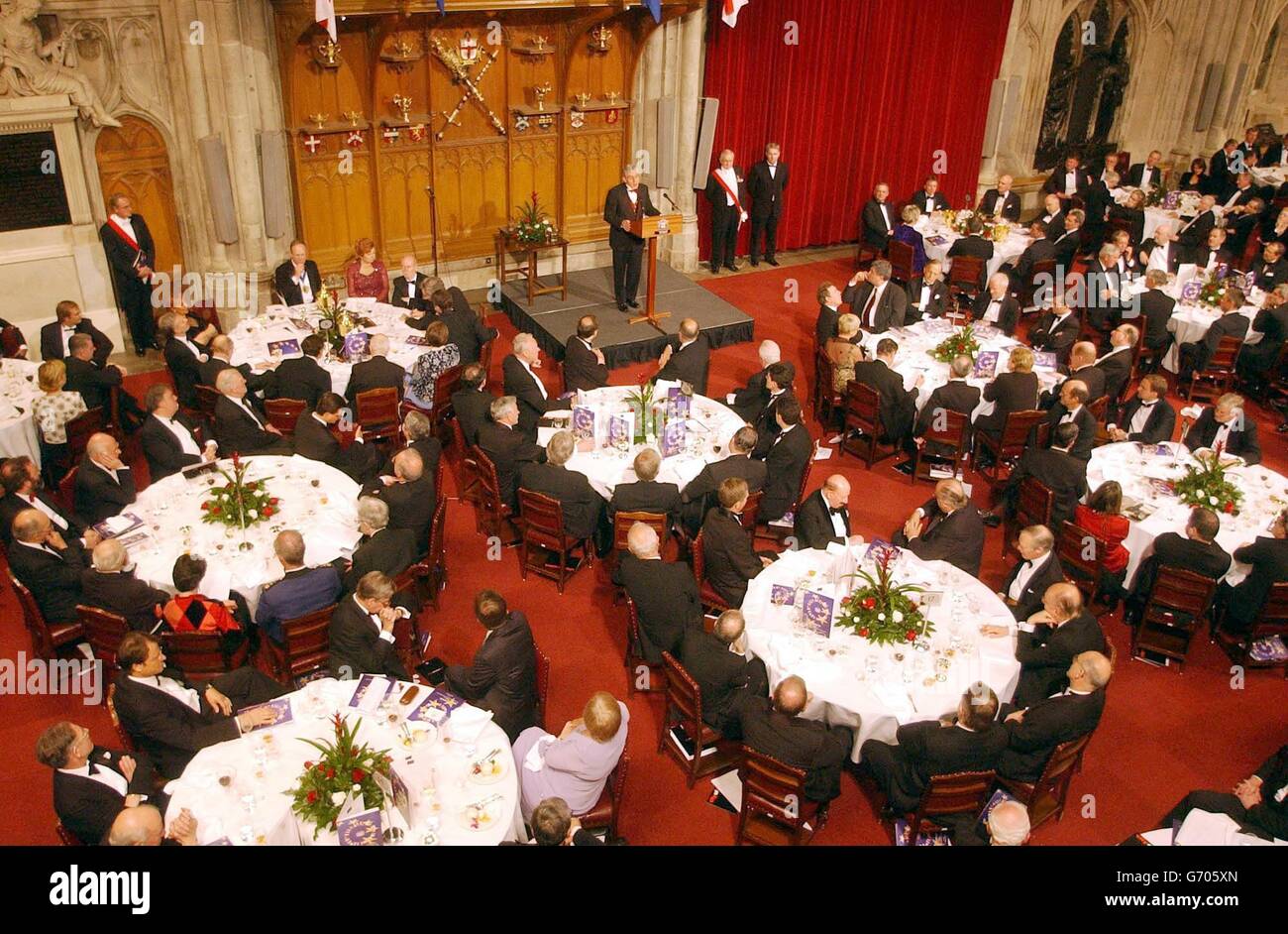 European Union Guildhall dinner Stock Photo - Alamy