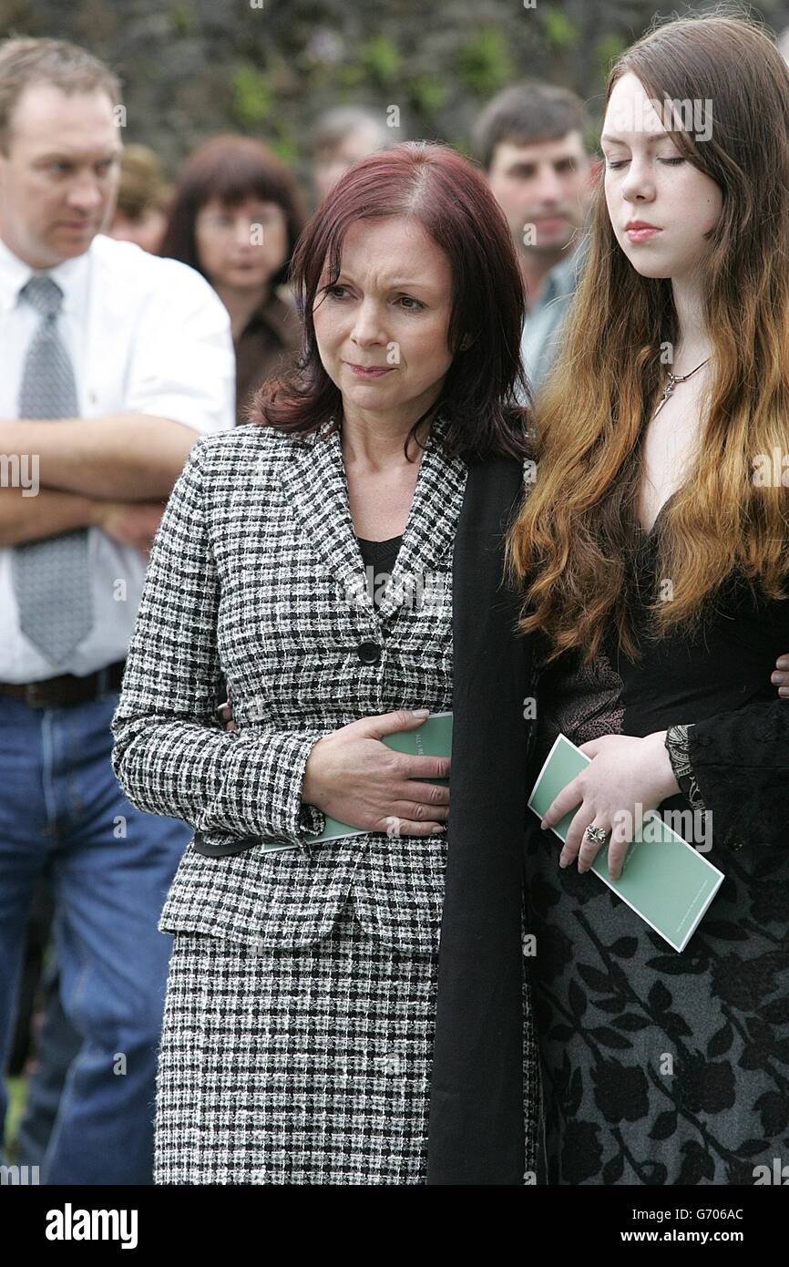 Mandy Doyle and her daughter Emma (right) stand outside St Brigid's ...