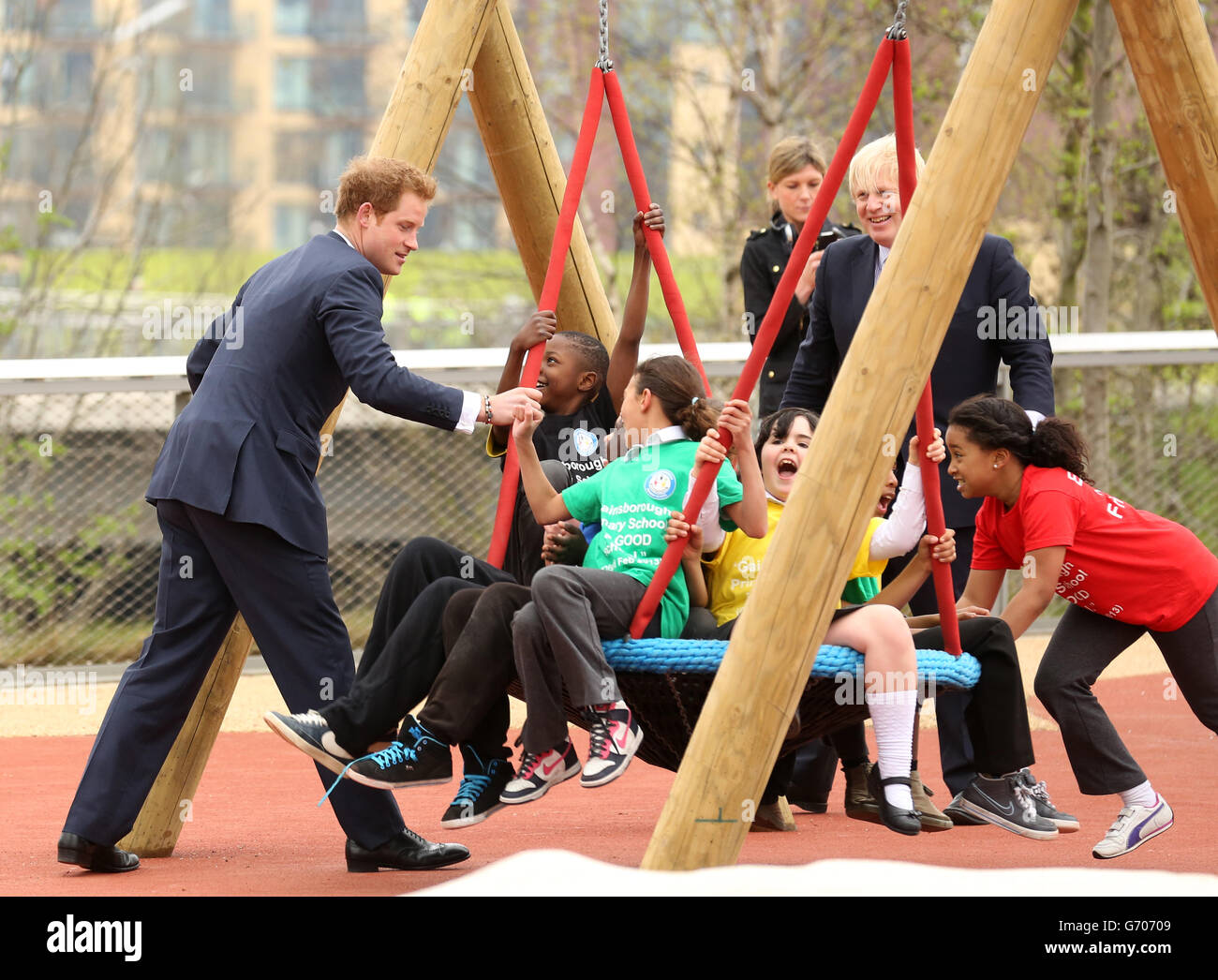 Royal children on swing hi-res stock photography and images - Alamy