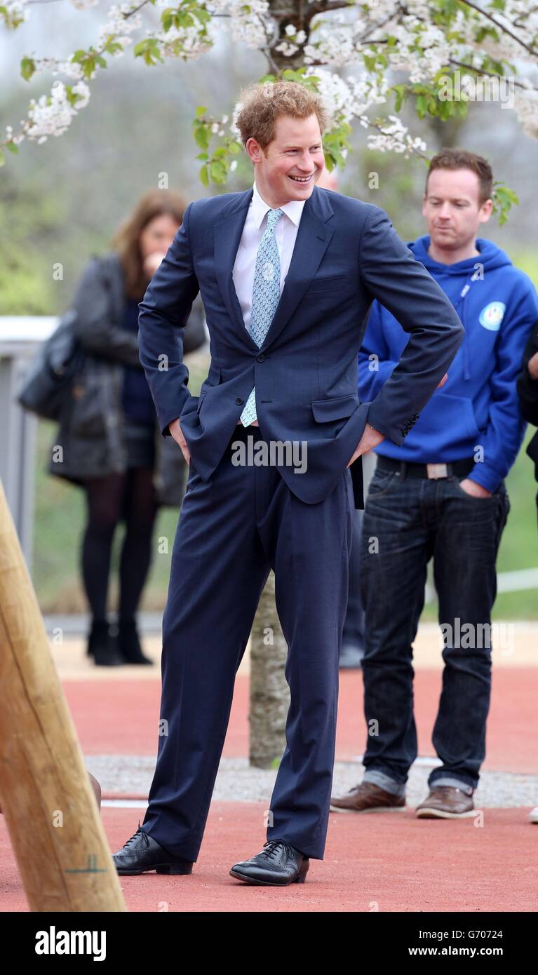 Harry and mayor visit Olympic Park Stock Photo - Alamy